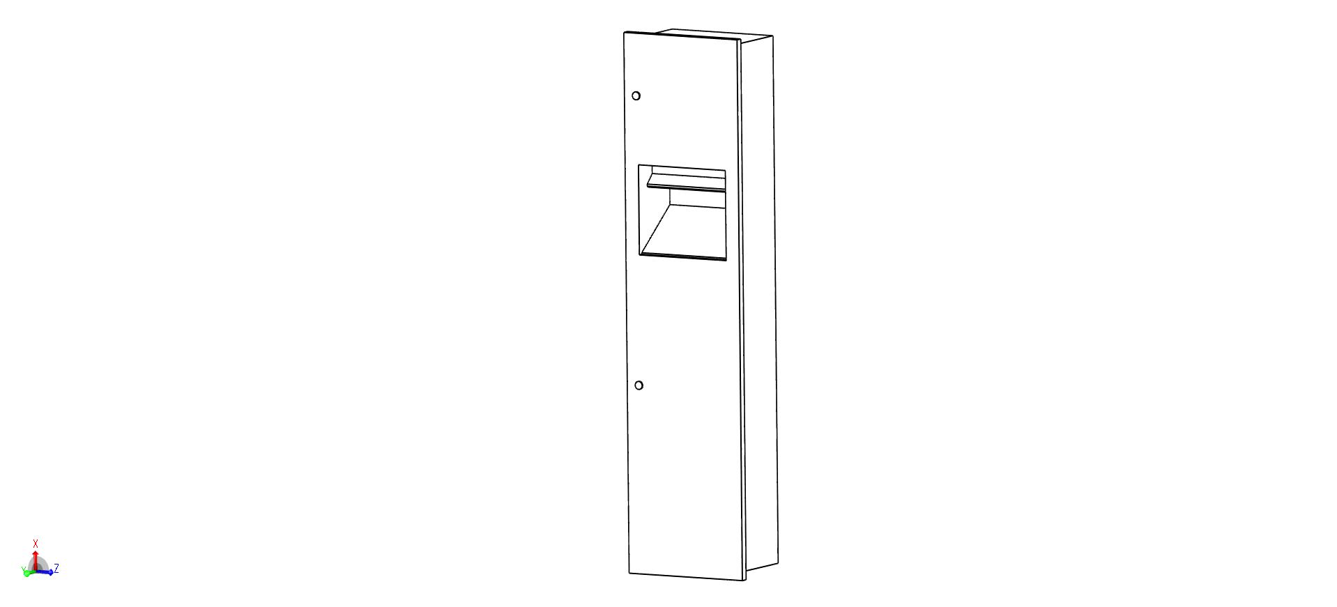 Stainless Steel Combination Control Roll Dispenser/Disposal – Frost