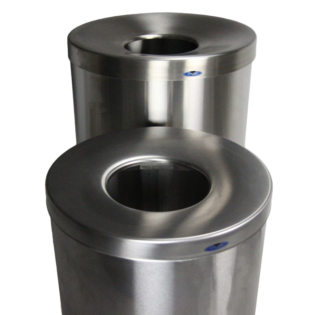 Stainless Steel Lobby Waste Receptacle – Frost
