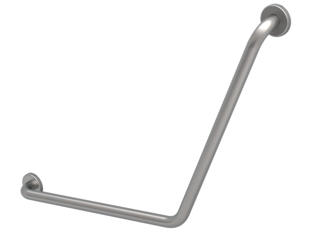 Stainless Steel 1 ½” Diameter Grab Bars – 24″x24″ – Frost