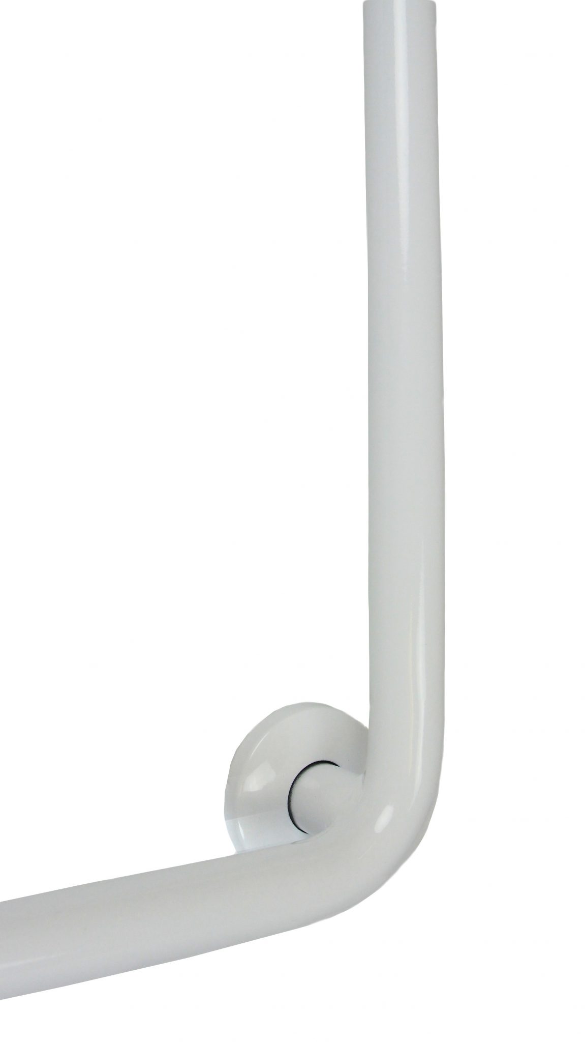 Stainless Steel 1 ¼” Diameter Grab Bars, White Finish – 30″x30″ – Frost