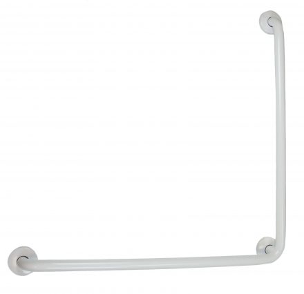 Stainless Steel 1 ¼” Diameter Grab Bars, White Finish – 30″x30″ – Frost