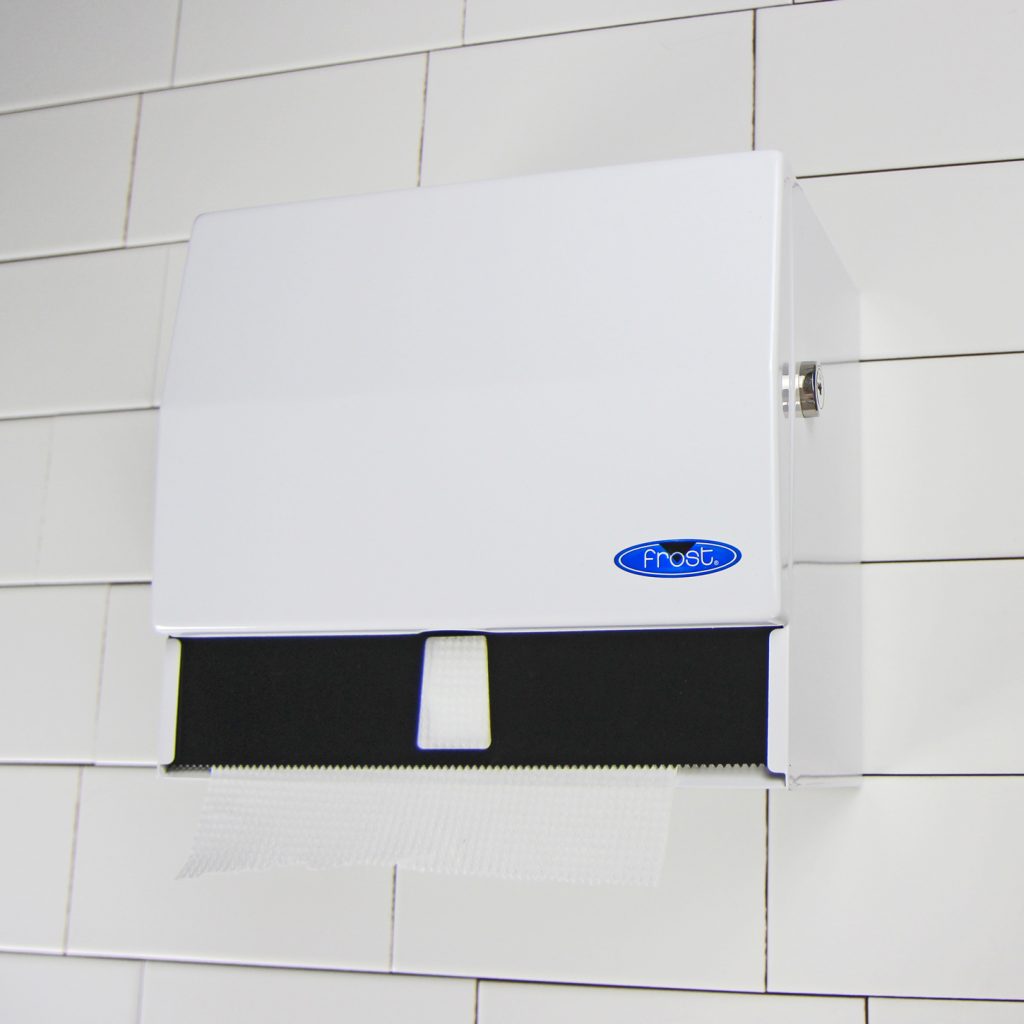 Universal Towel Dispenser With Lock – Frost