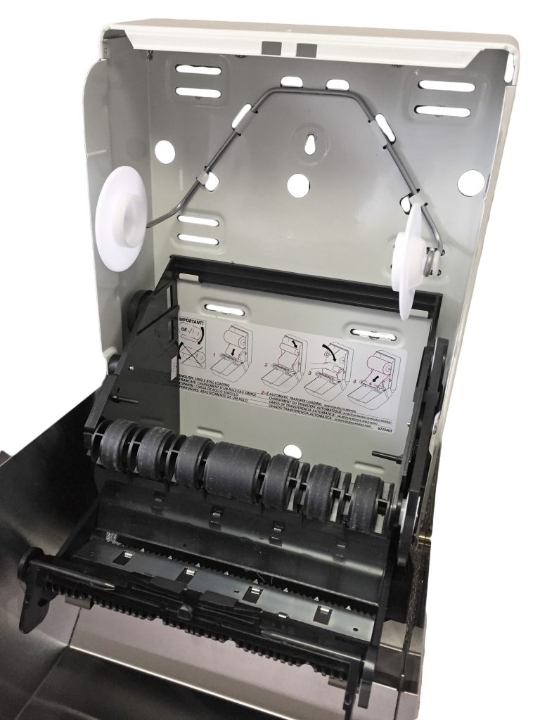 Control Roll Push Bar Universal Paper Towel Dispenser – Frost