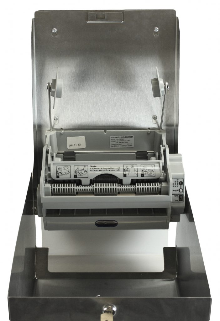 Automatic Hands Free Universal Paper Towel Dispenser – Frost
