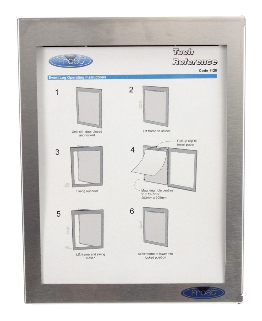 Stainless Steel Event Log/Communication Display – Frost