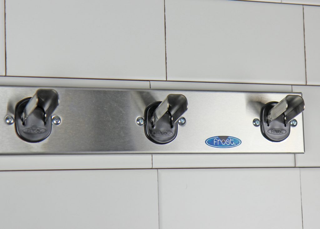 Stainless Steel Safety Coat Hook Strip – Frost