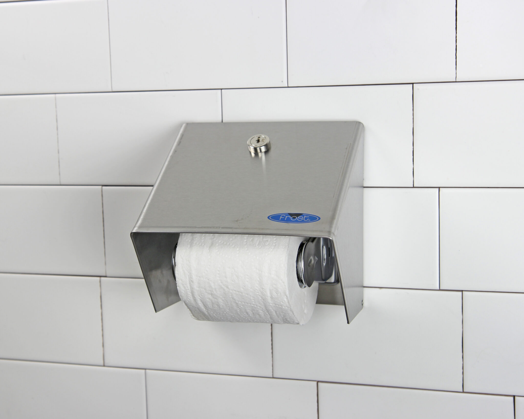 Roll Toilet Tissue Dispenser with Hood – Frost
