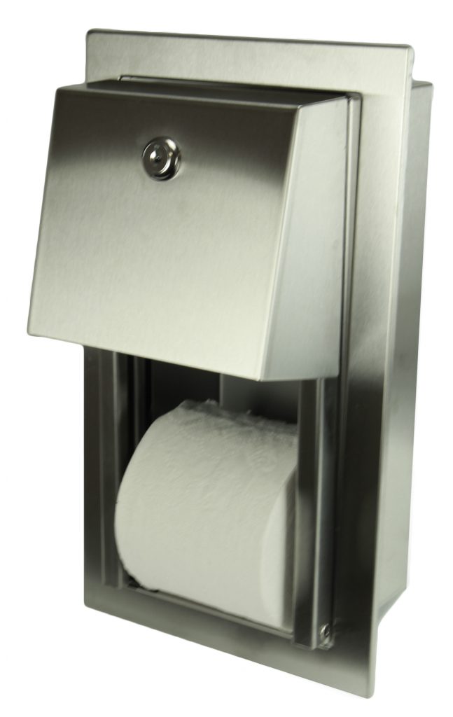 Recessed Multi-roll Toilet Tissue Dispenser, Reserve Roll – Frost
