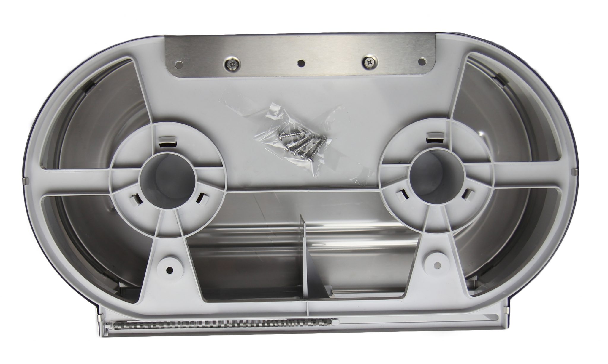 Universal Jumbo Double Toilet Tissue Dispenser – Frost