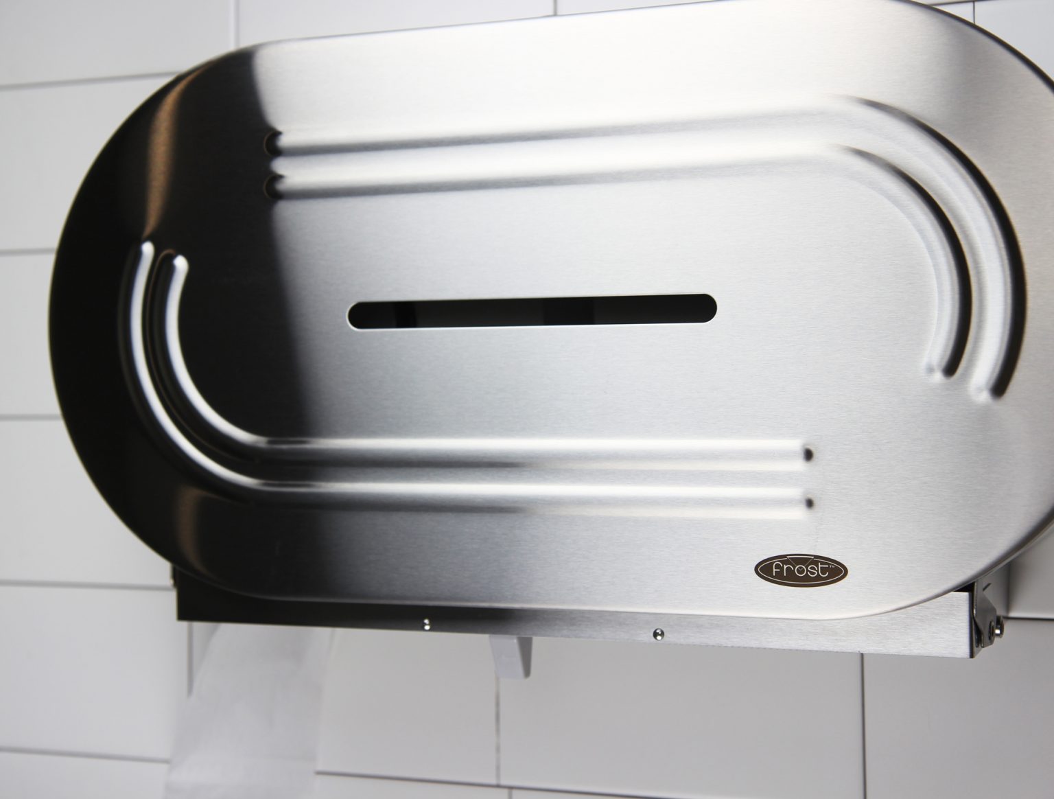 Universal Jumbo Double Toilet Tissue Dispenser – Frost