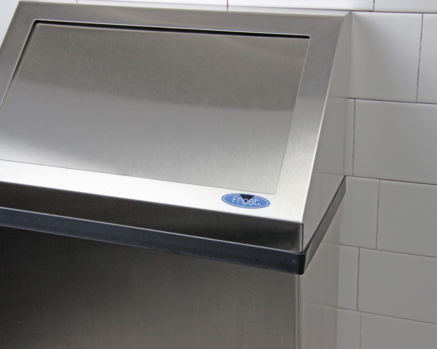 Wall Mounted Waste Receptacle with Galvanized Liner – Frost