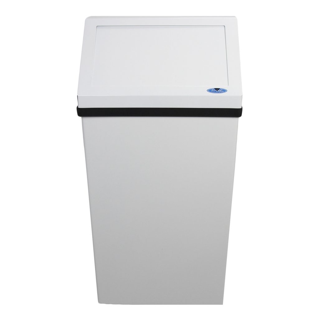 Wall Mounted Waste Receptacle with Galvanized Liner – Frost
