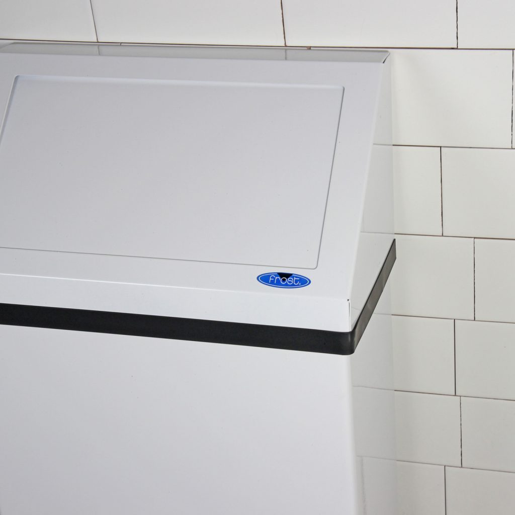 Wall Mounted Waste Receptacle with Galvanized Liner – Frost