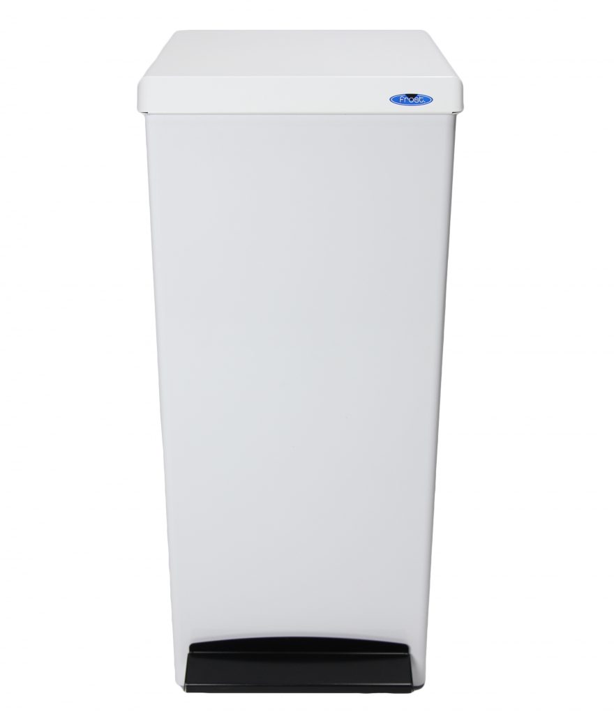 Foot Operated Waste Receptacle with Lid – Frost