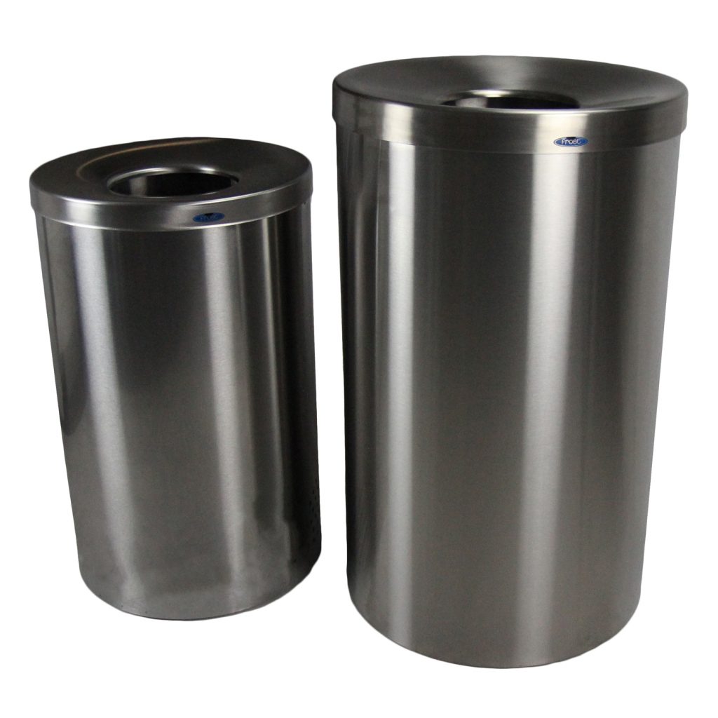 Stainless Steel Lobby Waste Receptacle – Frost