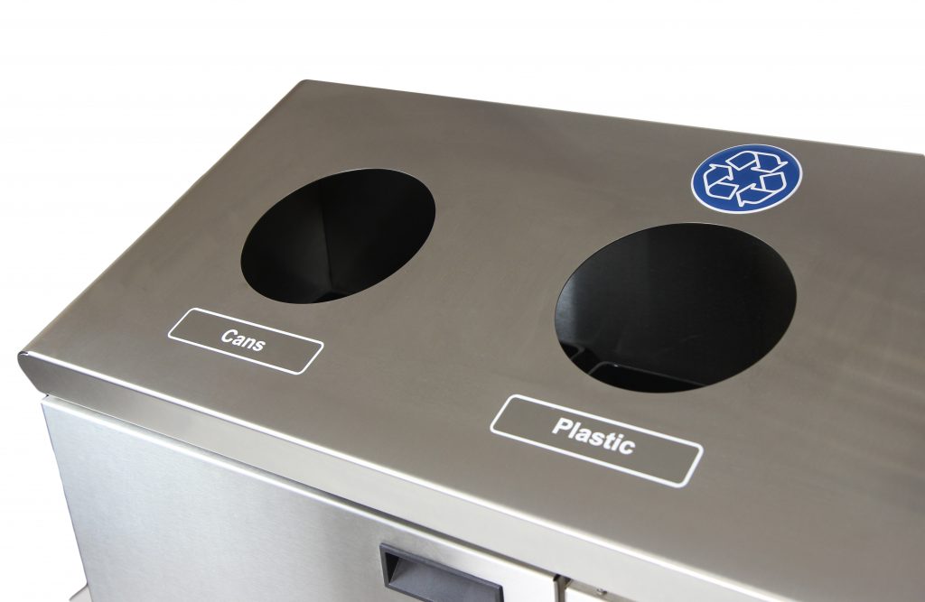 Stainless Steel Floor Standing Recycling Station – Frost