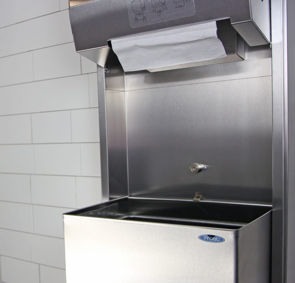 Stainless Steel Mechanical Touch Free Combination Towel/Waste ...