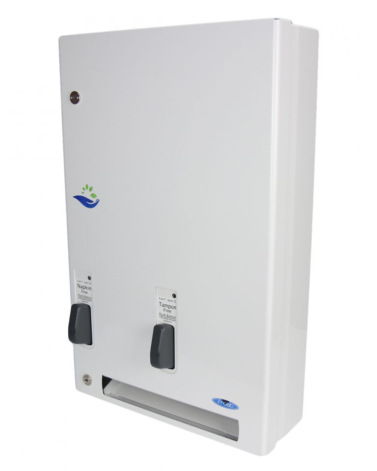 Push Button Free Feminine Product Dispenser – Frost