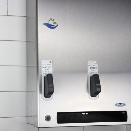 Push Button Free Feminine Product Dispenser – Frost