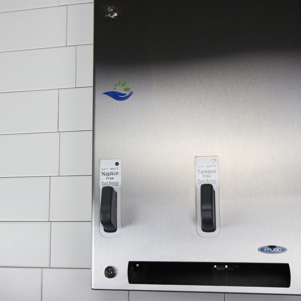 Push Button Free Feminine Product Dispenser – Frost