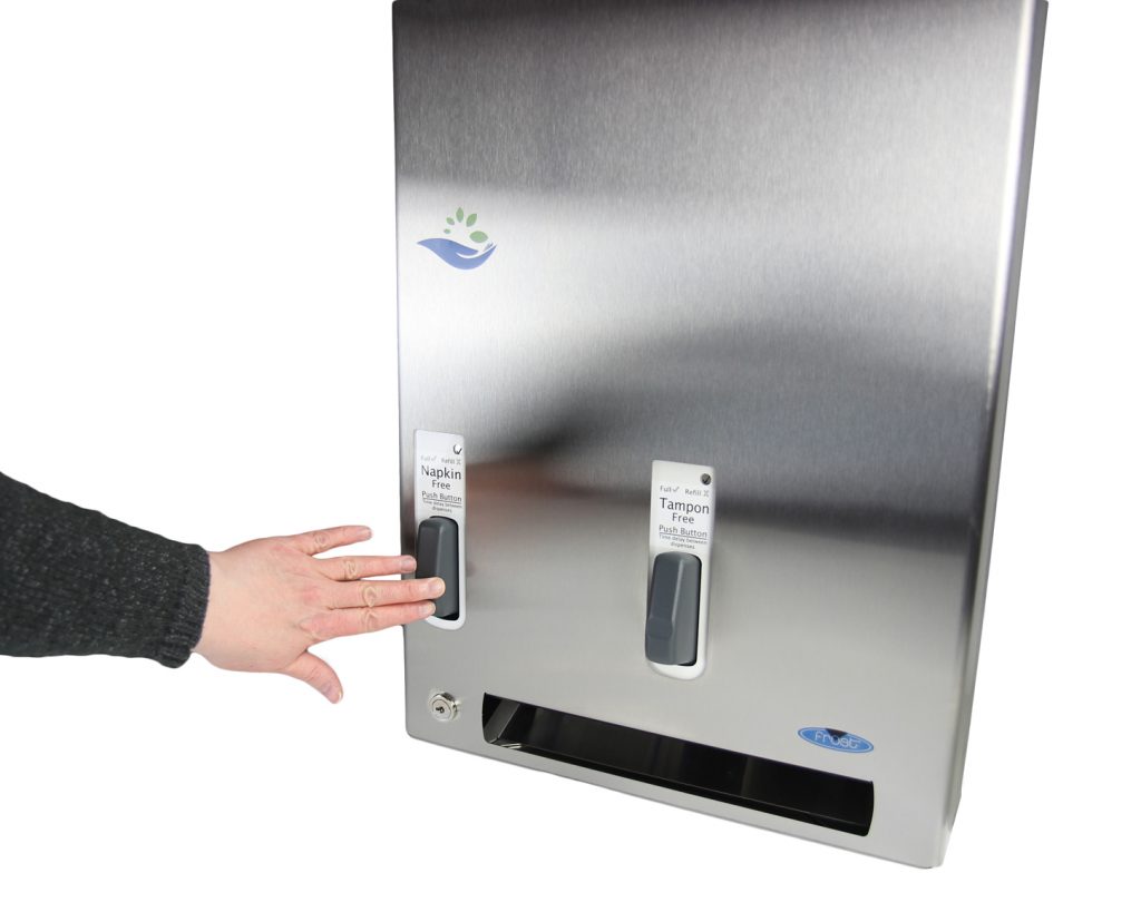 Push Button Free Feminine Product Dispenser – Frost