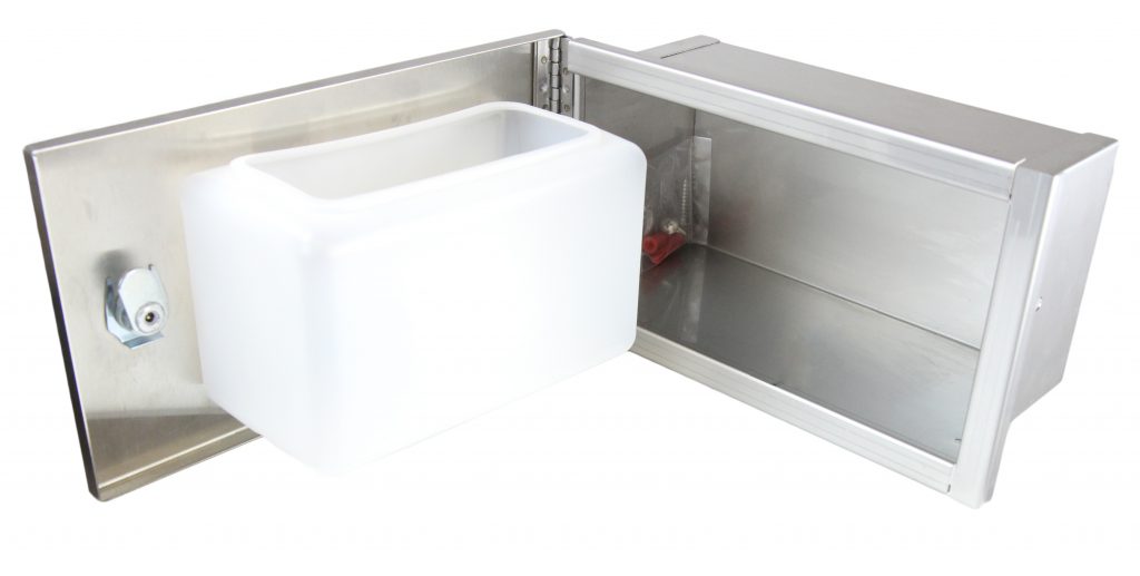 Recessed Mounted Liquid Soap Dispenser – Frost