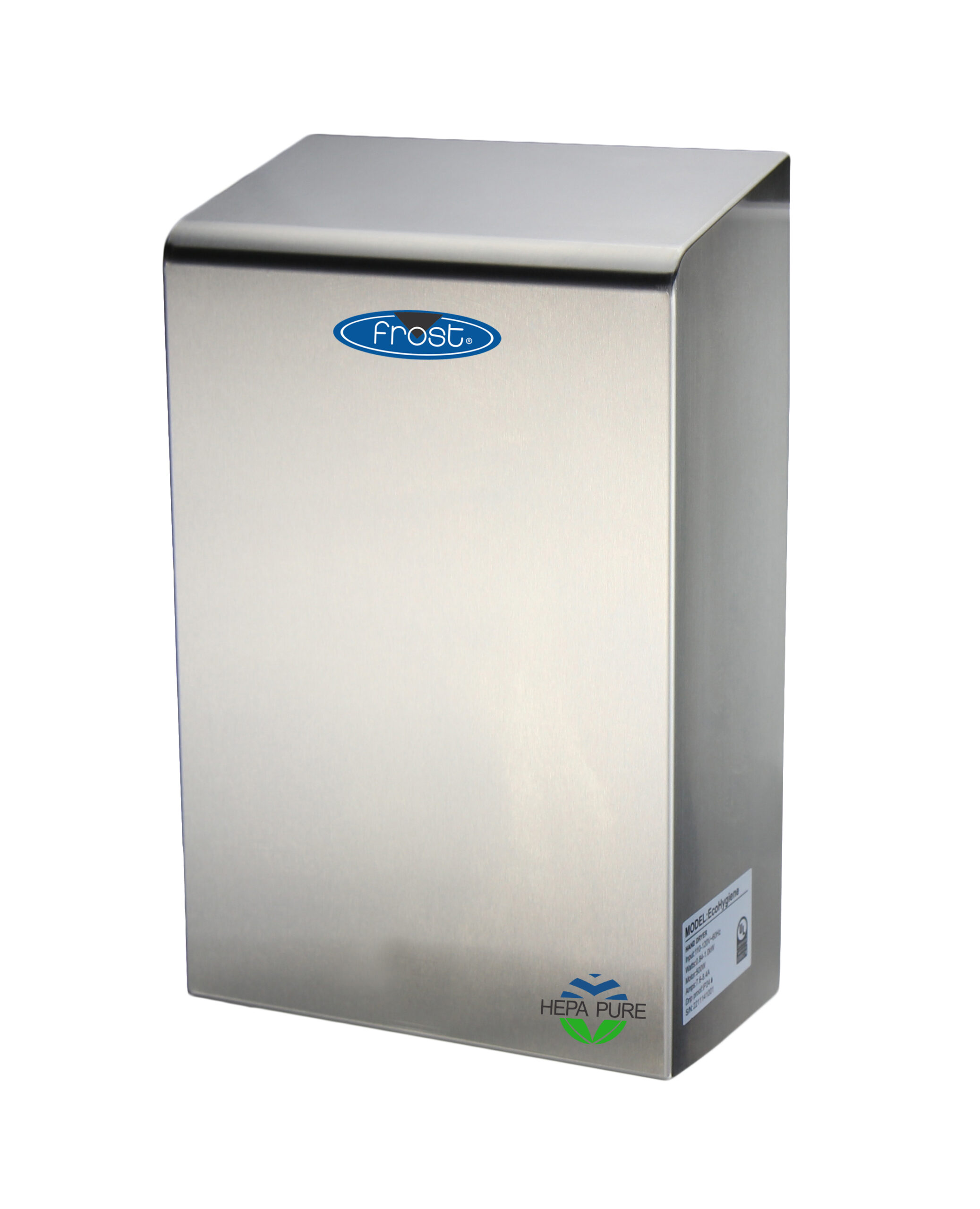 HEPA PURE High Speed Automatic Hand Dryer with UVC Light – Frost