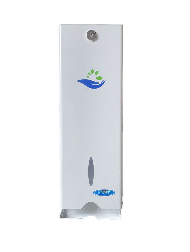 Surface Mounted Free Retail or Commercial Tampon Dispenser – Frost