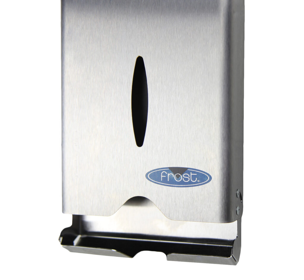 Surface Mounted Free Retail or Commercial Tampon Dispenser – Frost