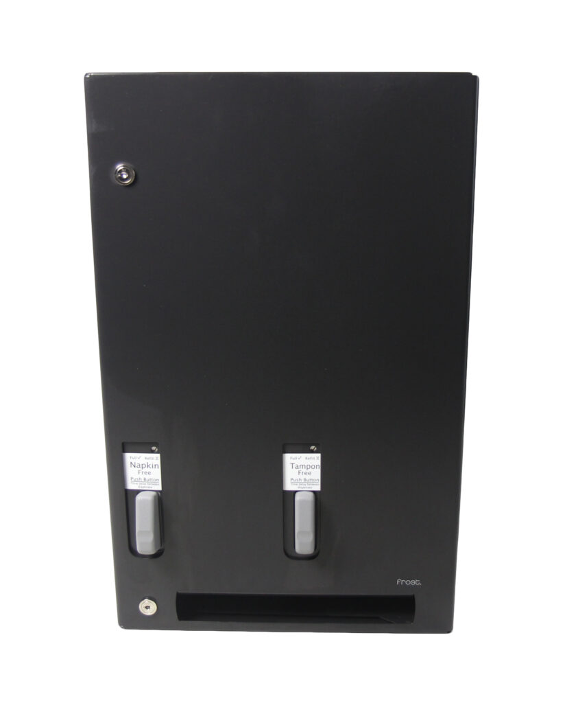 Push Button Free Feminine Product Dispenser Matte Black – Frost